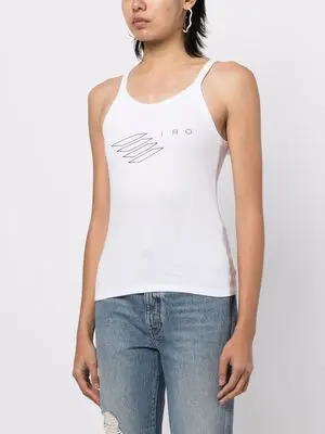 IRO PARIS Logo-print Tank Top - White