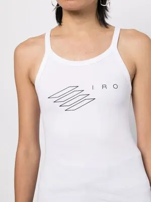IRO PARIS Logo-print Tank Top - White
