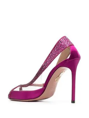 AQUAZZURA 105mm Crystal-embellished Pumps