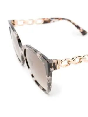 Moschino Chain-link Oversize Sunglasses