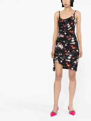 Rabanne Floral-print Mini Dress