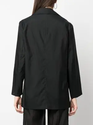 Erika Cavallini Oversized Single-breasted Blazer - Black