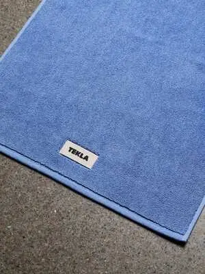 TEKLA Logo-patch Bath Mat - Blue