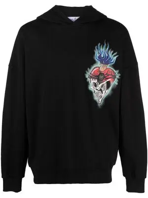 Philipp Plein Graphic-print Hoodie - Black