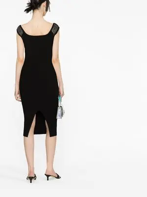 Giuseppe Di Morabito Stud-embellished Knitted Midi Dress