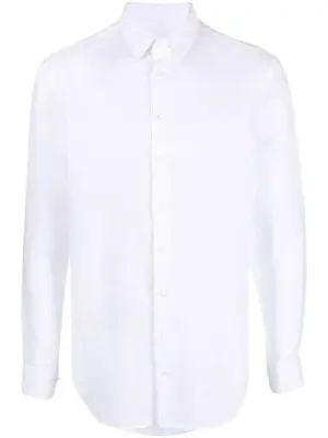 Giorgio Armani Button-up Linen Shirt - White