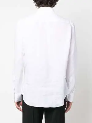 Giorgio Armani Button-up Linen Shirt - White