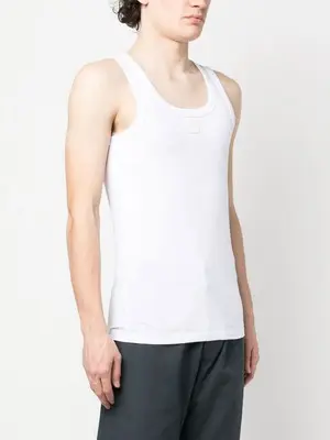 Raf Simons Logo-patch Cotton Tank Top