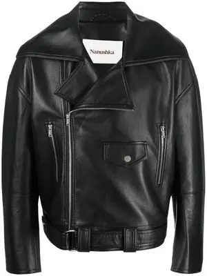 Nanushka Zipped Biker Jacket