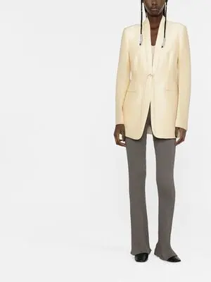 Nanushka Ribbed-knit Flared Trousers