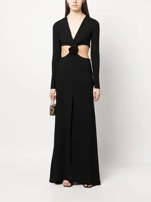 Blumarine Cut-out Panel Floor-length Dress