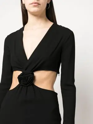 Blumarine Cut-out Panel Floor-length Dress