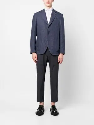 PT TORINO Cropped Chino Trousers - Blue