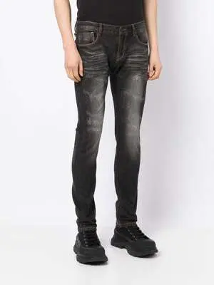 PRIVATE STOCK LABS Distressed-finish Skinny Jeans