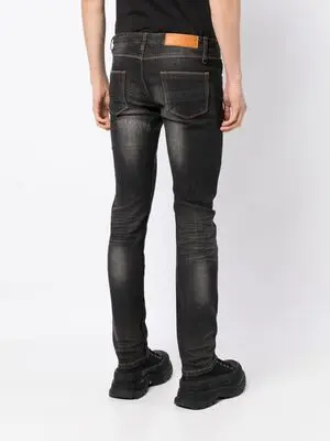 PRIVATE STOCK LABS Distressed-finish Skinny Jeans