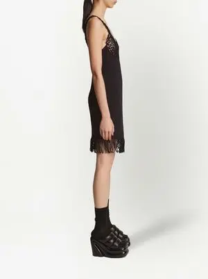 Proenza Schouler Embroidered Ribbed-knit Dress