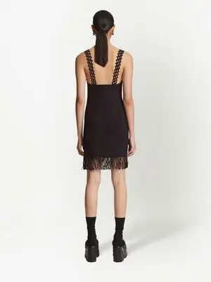 Proenza Schouler Embroidered Ribbed-knit Dress