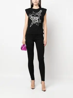 Philipp Plein Logo-plaque Leggings