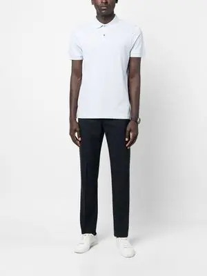 Sunspel Short-sleeve Cotton Polo Shirt - Blue