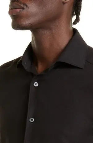 Zegna Cashco Cotton & Cashmere Button-up Shirt