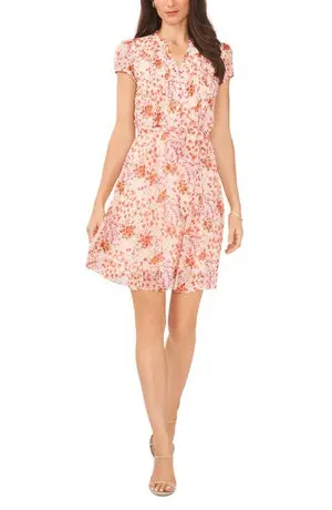 Chaus Floral Pleat Dress
