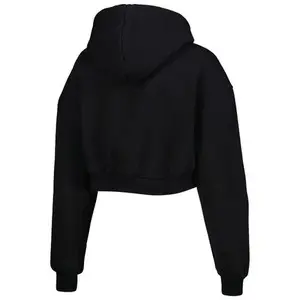 THE WILD COLLECTIVE Phoenix Mercury Washed Cropped Pullover Hoodie