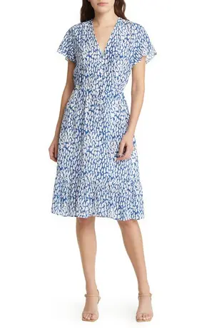 Rails Kiki Abstract Leopard Print Dress