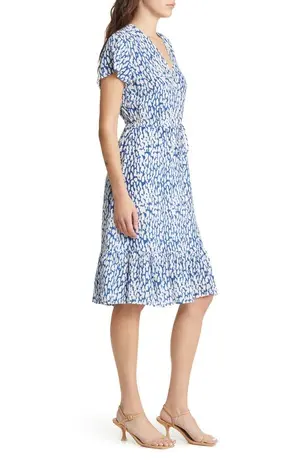 Rails Kiki Abstract Leopard Print Dress