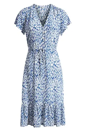 Rails Kiki Abstract Leopard Print Dress