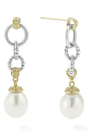 Lagos Luna Freshwater Pearl Drop Earrings