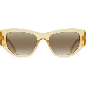 Raen Ynez 54mm Square Sunglasses - Champagne Crystal/ Mink