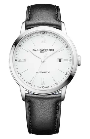 Baume & Mercier Leather Watches For Men