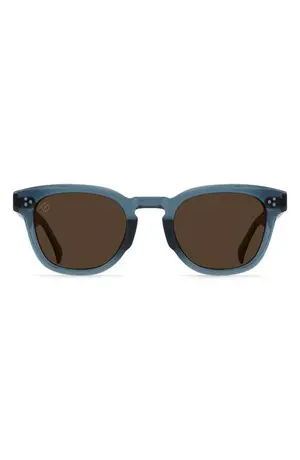 Raen Squire 49mm Polarized Round Sunglasses - Absinthe/vibrant Brown Polar