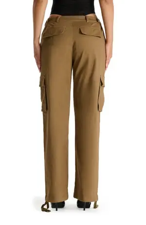 Naked Wardrobe Stretch Cargo Pants - Mocha