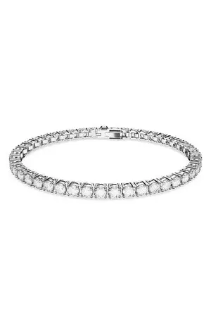 SWAROVSKI Re Matrix Tennis Bracelet - Silver