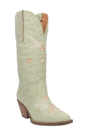 DINGO Full Bloom Western Boot Mint