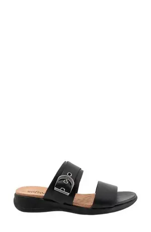 Softwalk Toki Slide Sandal - Black