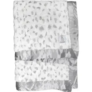 LITTLE GIRAFFE Luxe Kendi Baby Blanket - Silver
