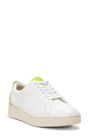 Fitflop Rally Neon Pop Sneaker Urban White/ Electric Yellow