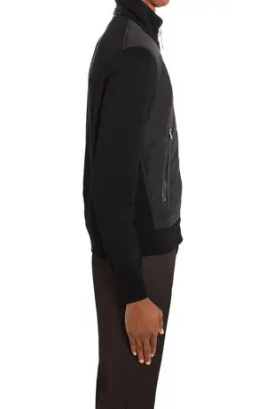 TOM FORD Mixed-media Zip Sweater