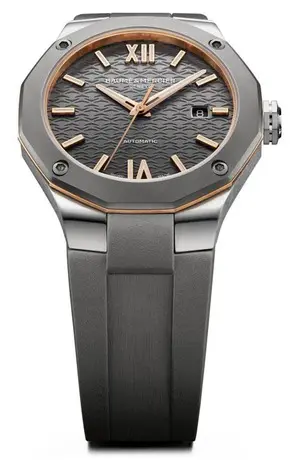 Baume & Mercier Riviera Automatic Rubber Strap Watch