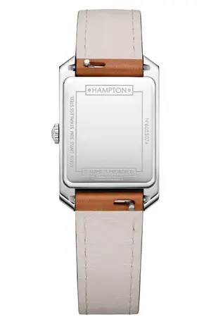 Baume & Mercier Hampton Automatic Leather Strap Watch