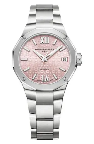 Baume & Mercier Riviera Automatic Bracelet Watch - Pink
