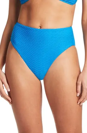SEA LEVEL Sea Level Retro High Waist Bikini Bottom Capri