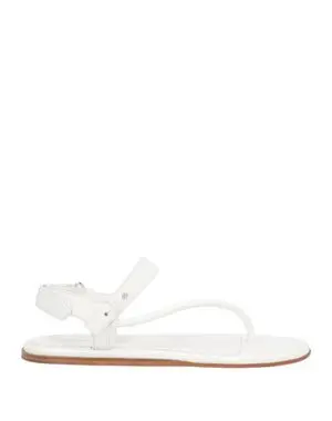Emporio Armani Leather Thong Sandal - White