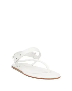 Emporio Armani Leather Thong Sandal - White