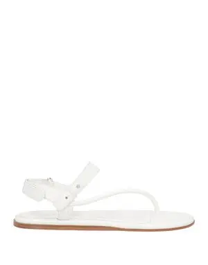 Emporio Armani Leather Thong Sandal - White