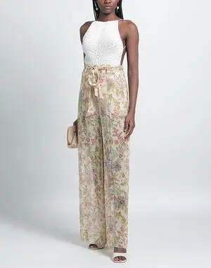 Blumarine Floral Print Wide Leg Pants