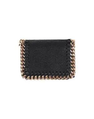 Stella McCartney Wallet Sand Textile Fibers - Black