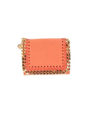 Stella McCartney Woman Wallet Sand Size - Textile Fibers Orange